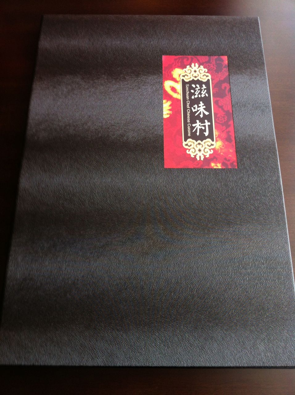 The Radiused Corner Menu Vault: Szechuan Chef