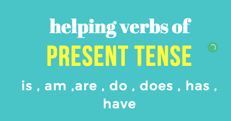 helping verbs of present tense - English