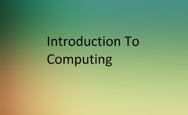 Introduction To Computing For Bs Program