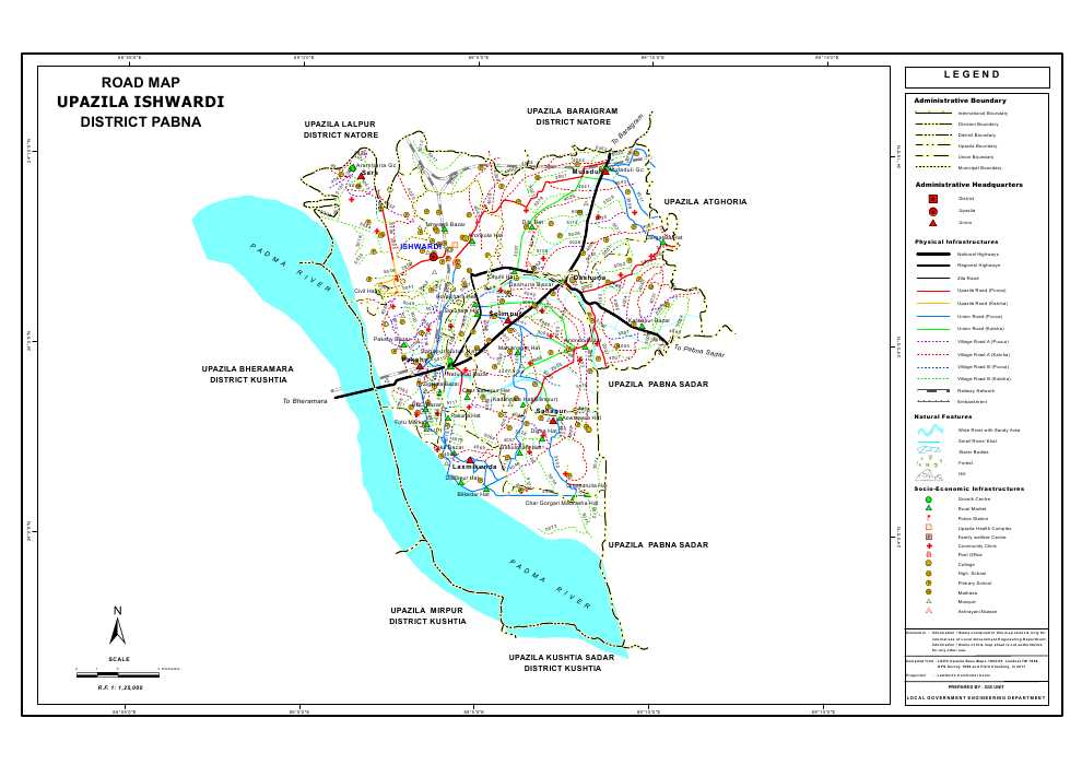 Mouza & Land Use Maps of Ishwardi Upazila, Pabna, Bangladesh - Tourism ...