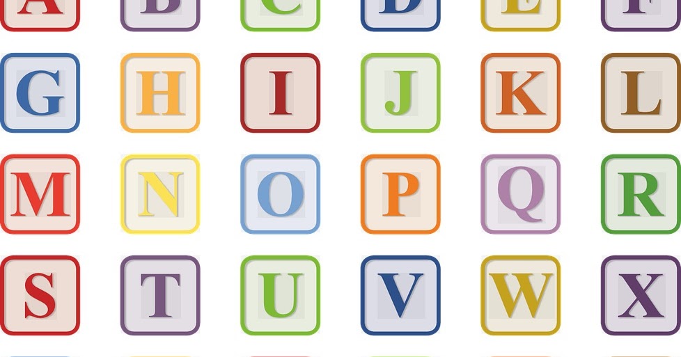 Blocos de Letras do Alfabeto, números e símbolos para educação infantil ...