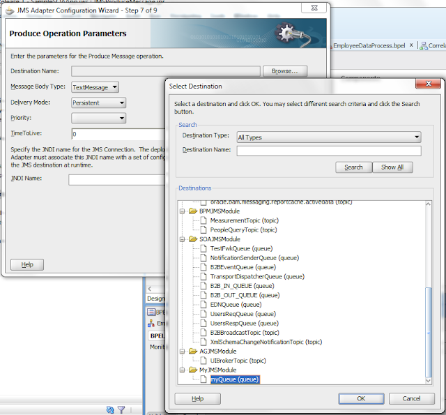 Soa And Bpm My Learnings Publish Message To Jms Queue