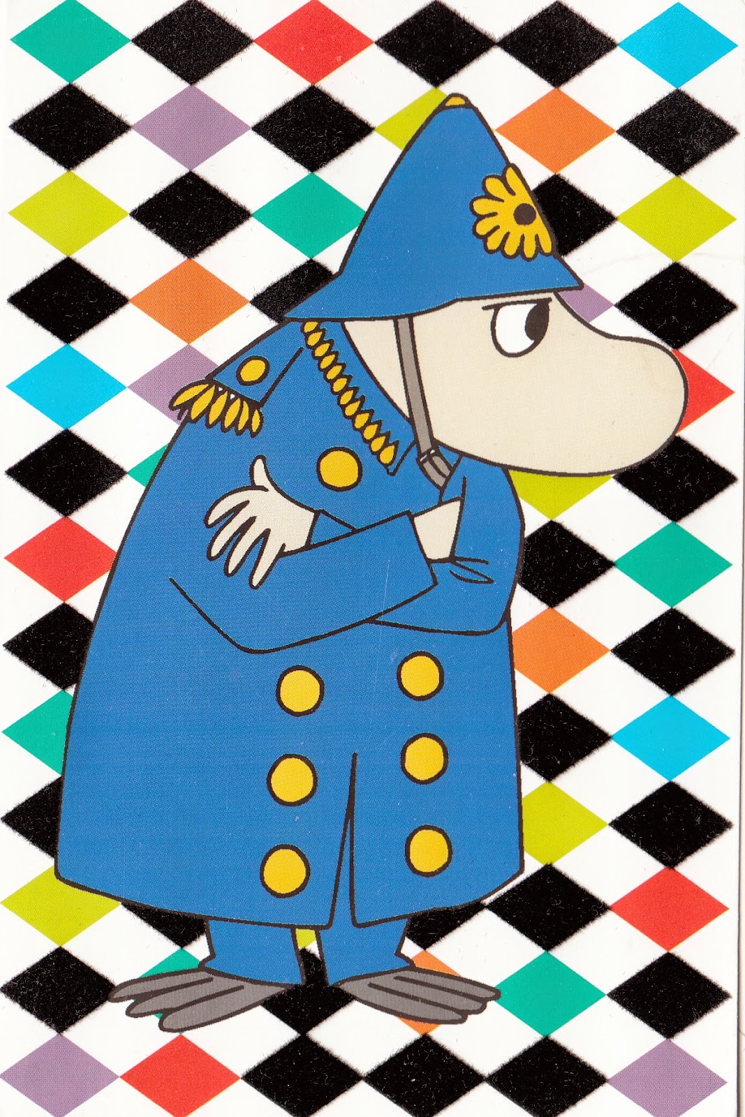 [Postcrossing] 310 - 芬蘭寄來的Moomin Hemulen Policeman明信片 - 玩Postcrossing吧 ...
