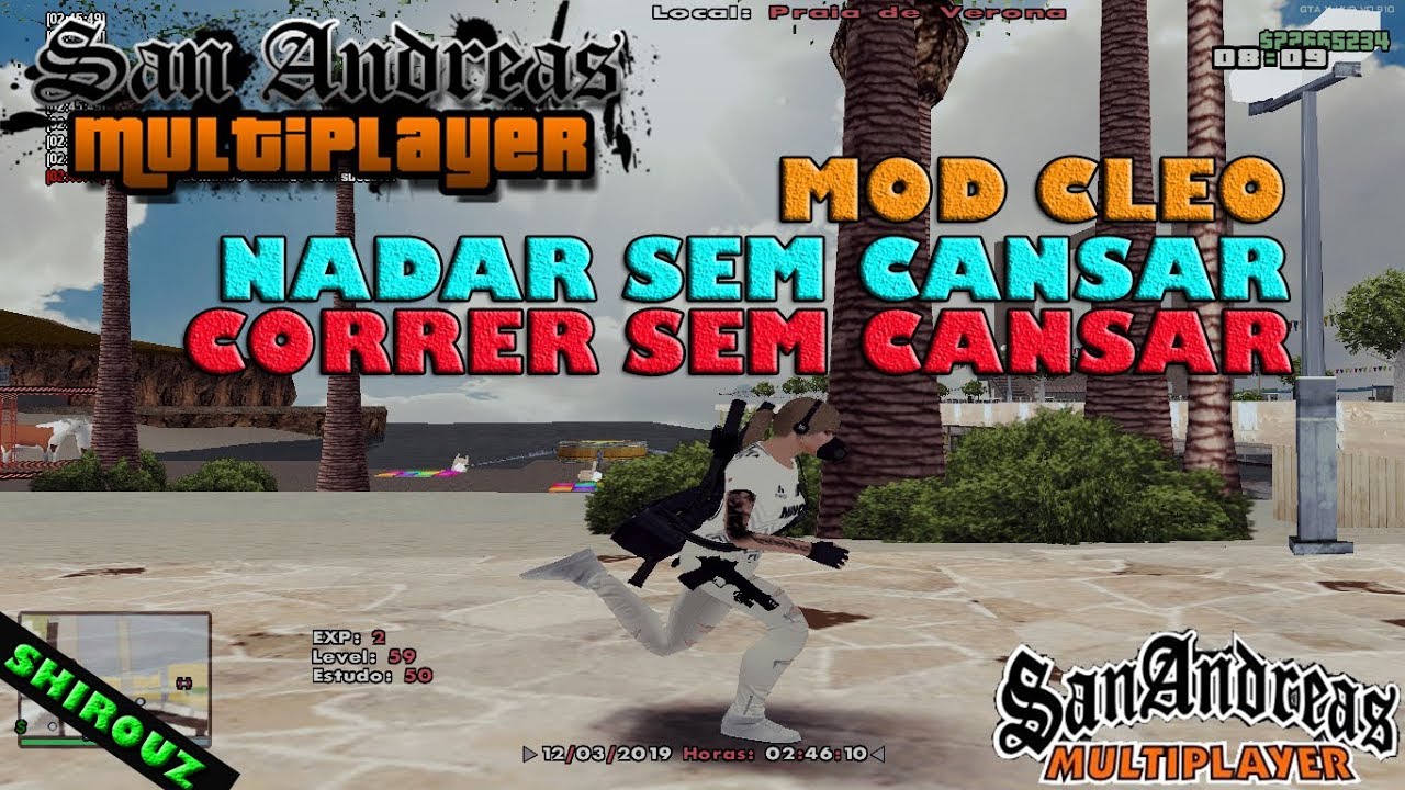 GTA San Andreas Mods: SA:MP - CORRER SEM CANSAR