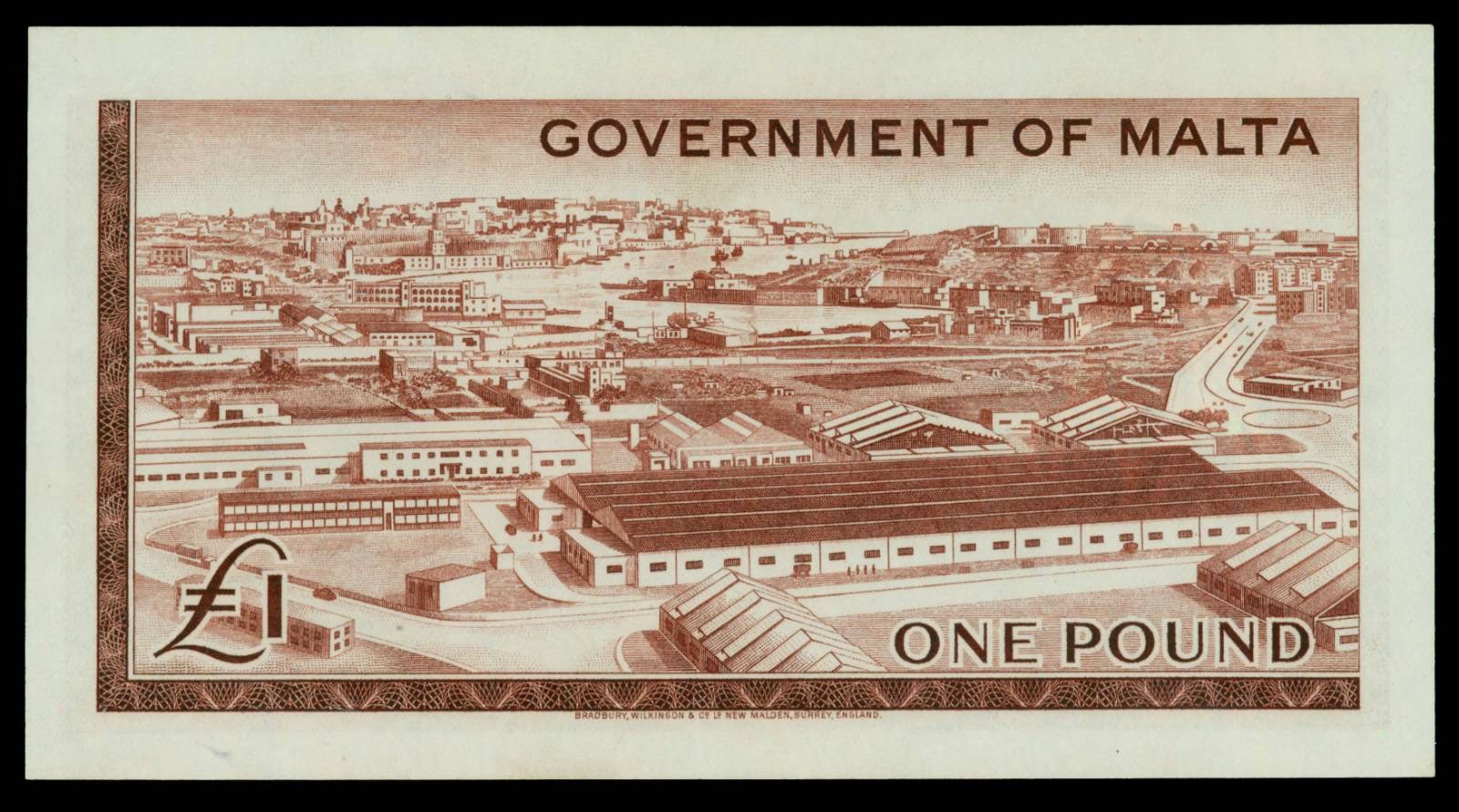 Malta 1 Pound banknote 1949 Queen Elizabeth II|World Banknotes & Coins ...