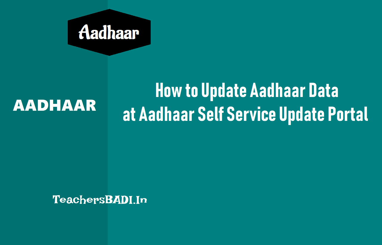 How To Update Aadhaar Data At Aadhaar Self Service Update Portal how-to-update-aadhaar-data-at-aadhaar-self-service-update-portal