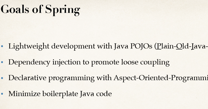 Spring Framework Overview
