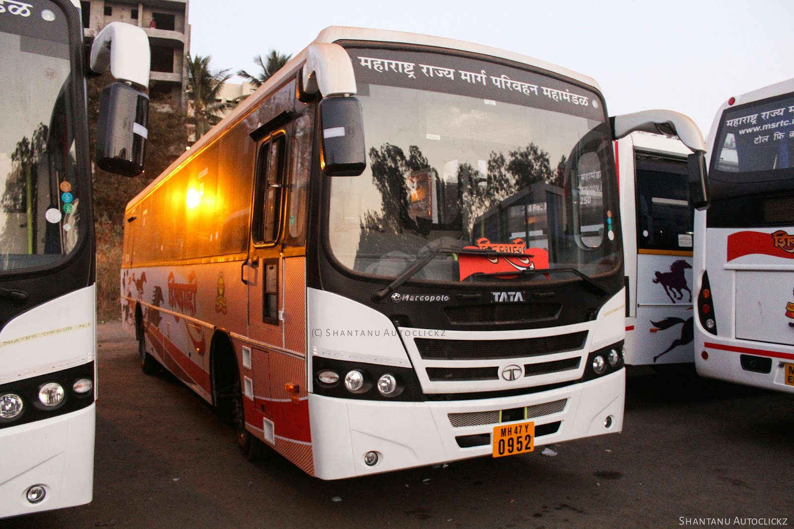 Shantanu Autoclickz: All new TATA Marcopolo MSRTC Shivashahi buses at ...