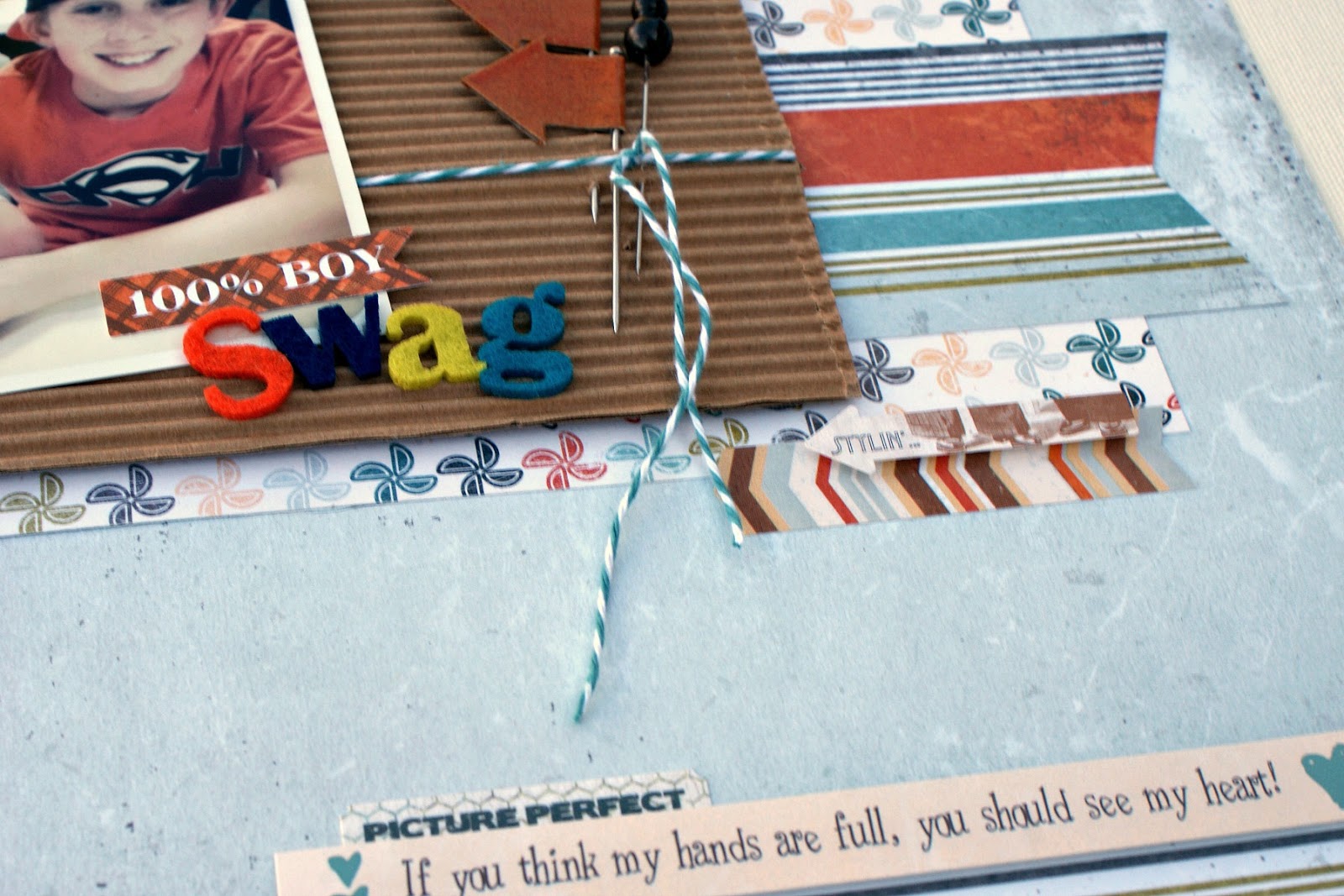 Jenny Evans: National Scrapbooking Day with Boys Rule Scrapbook Kits