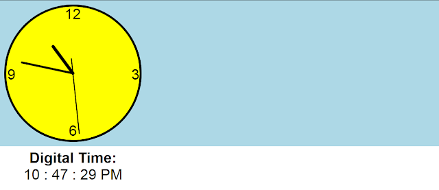 How to create Analog Clock & Digital Clock using HTML5, CSS3 and ...