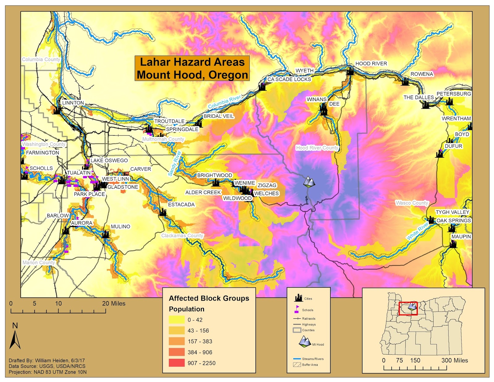 Lahars Are Frightening (GIS 4048- Applications in GIS)