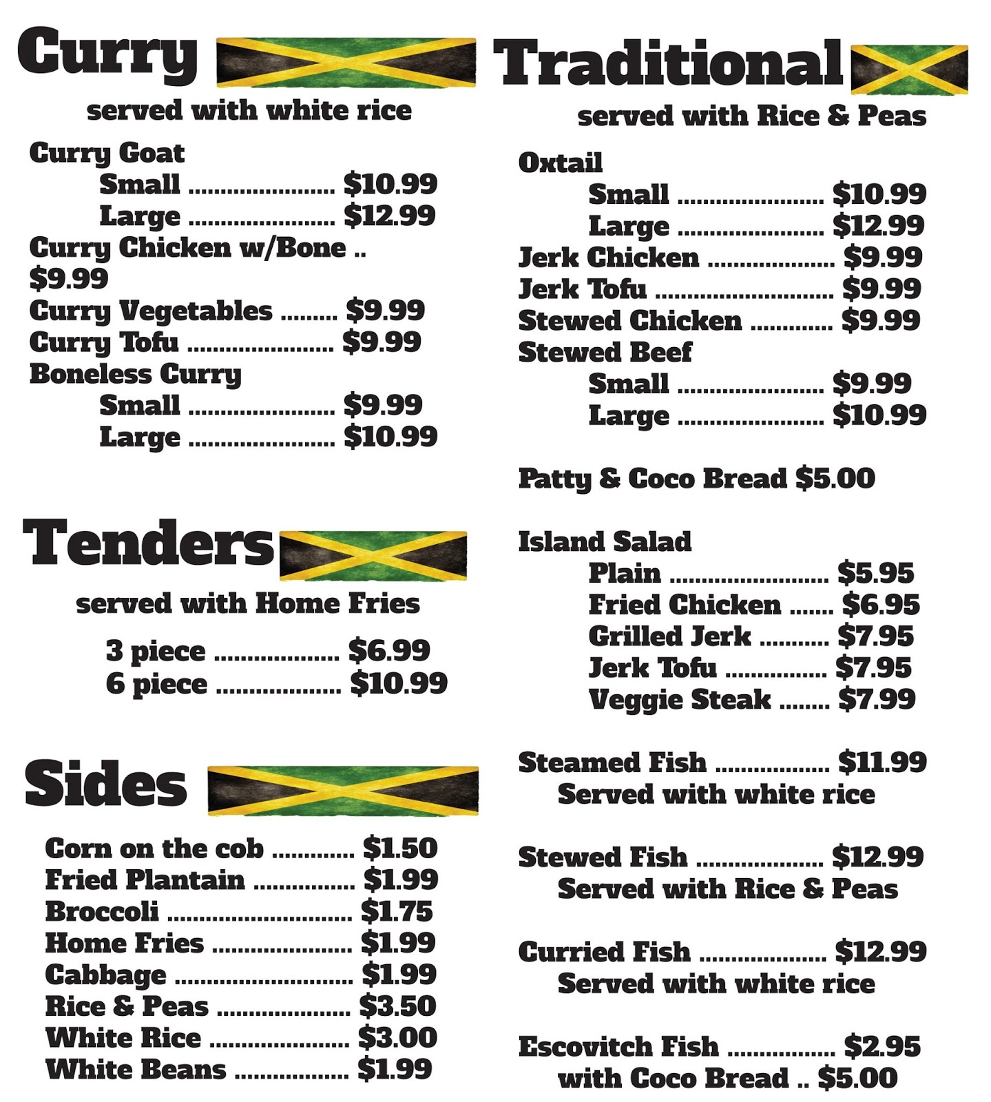 Island Spice - Athens: Menu