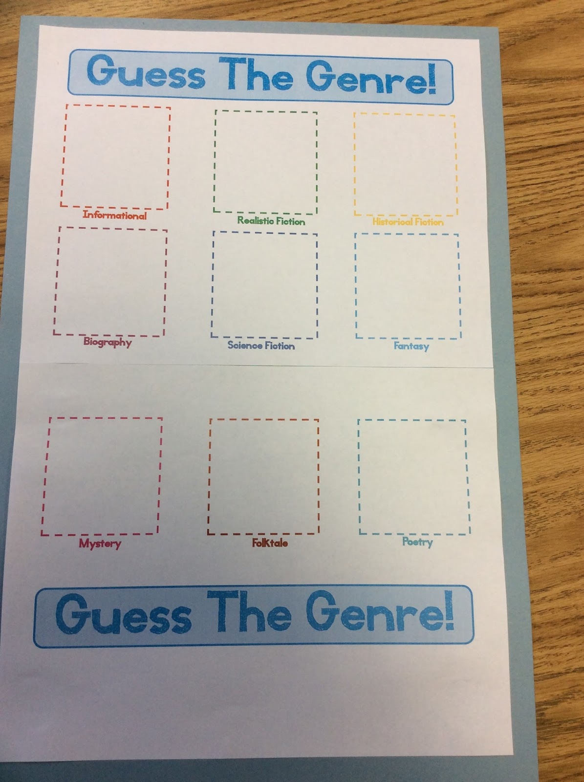 Jennifer's Teaching Tools: Genre