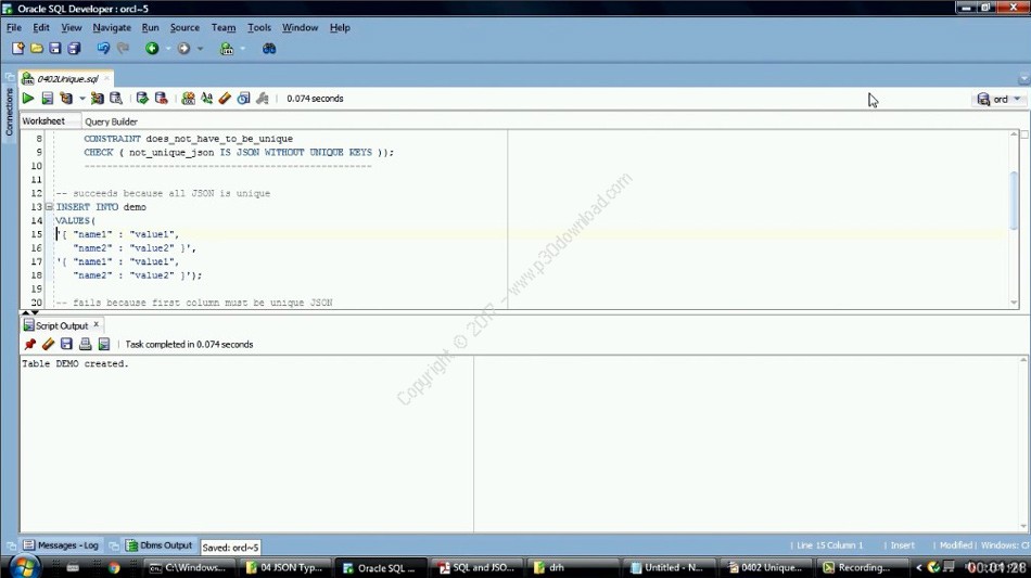 Oreilly Oracle Sql And Json كورسات مجانية فى كل المجالات