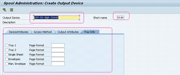 SAP Basis: SPAD Output Device Configuration