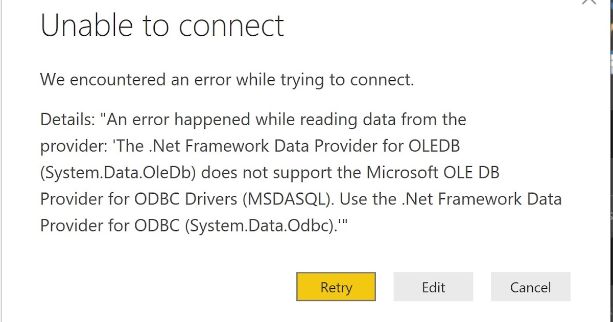 HodentekMSSS: Power BI and Microsoft OLEDB Provider for ODBC Drivers
