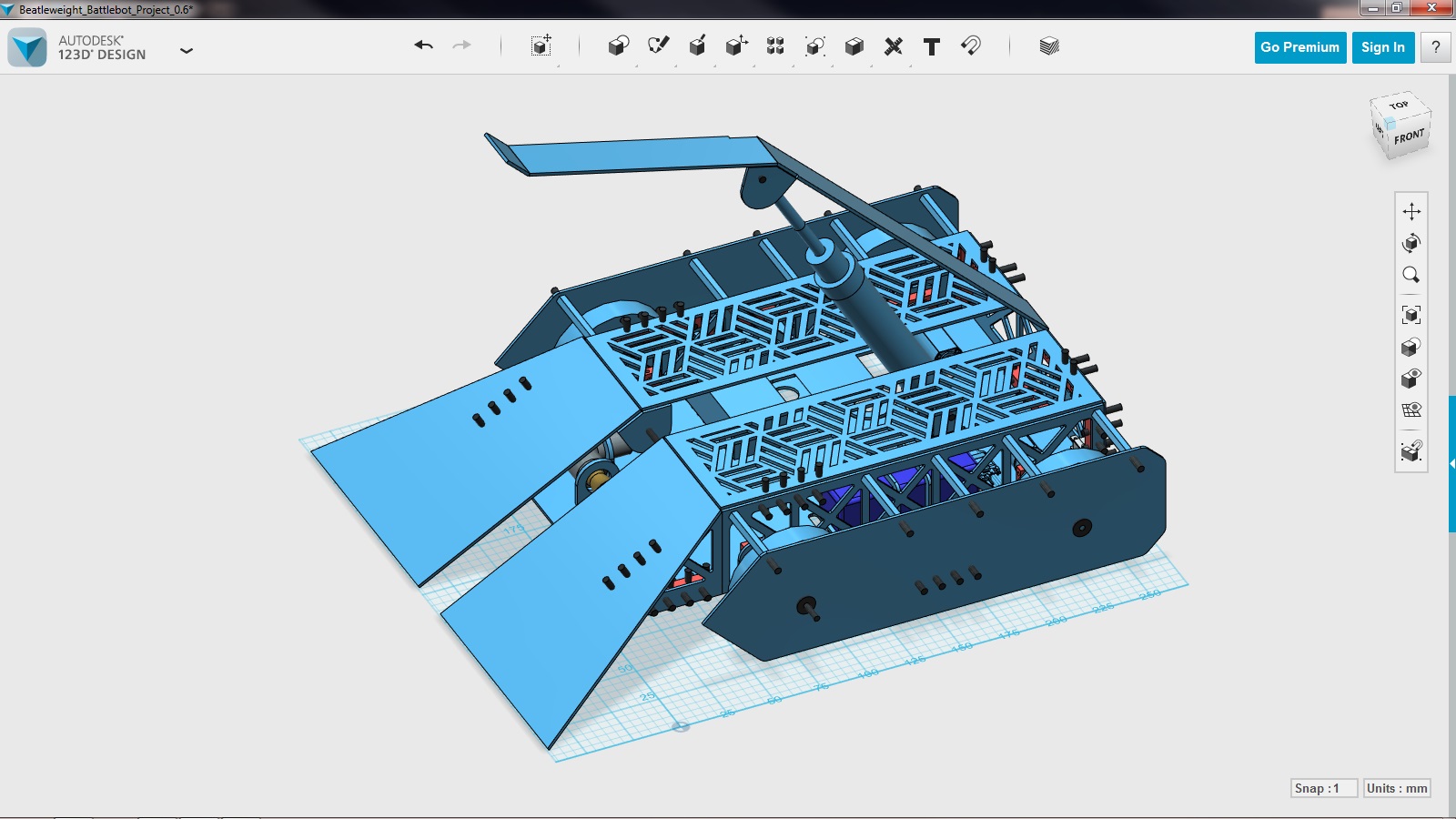 Bit Notion: Beetleweight battlebot design