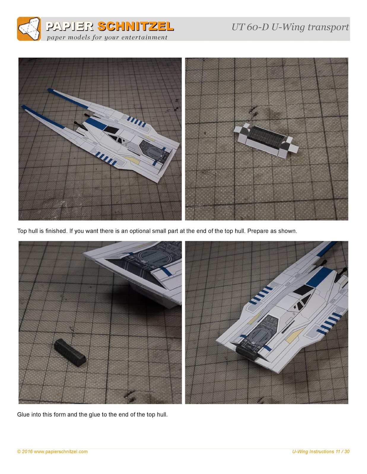 Bibi Leitura : PaperCraft Star Wars U - Wing....