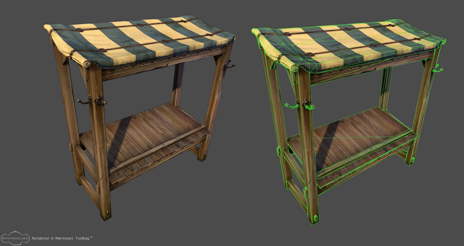 The Art of Shem Dawson: Medieval Merchant Stall