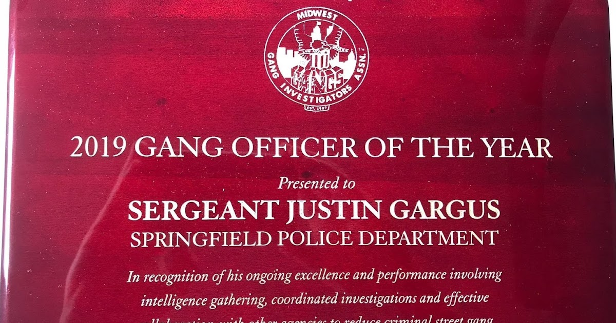 Inside the Ozarks: Springfield police sergeant named Gang Officer of ...