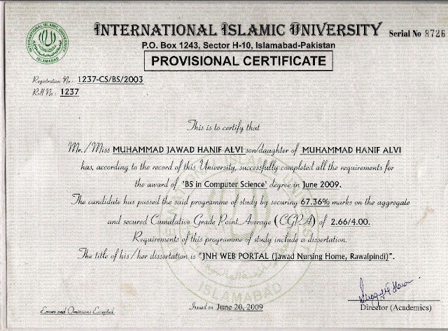 Jawad's Educational Documents : January 2013