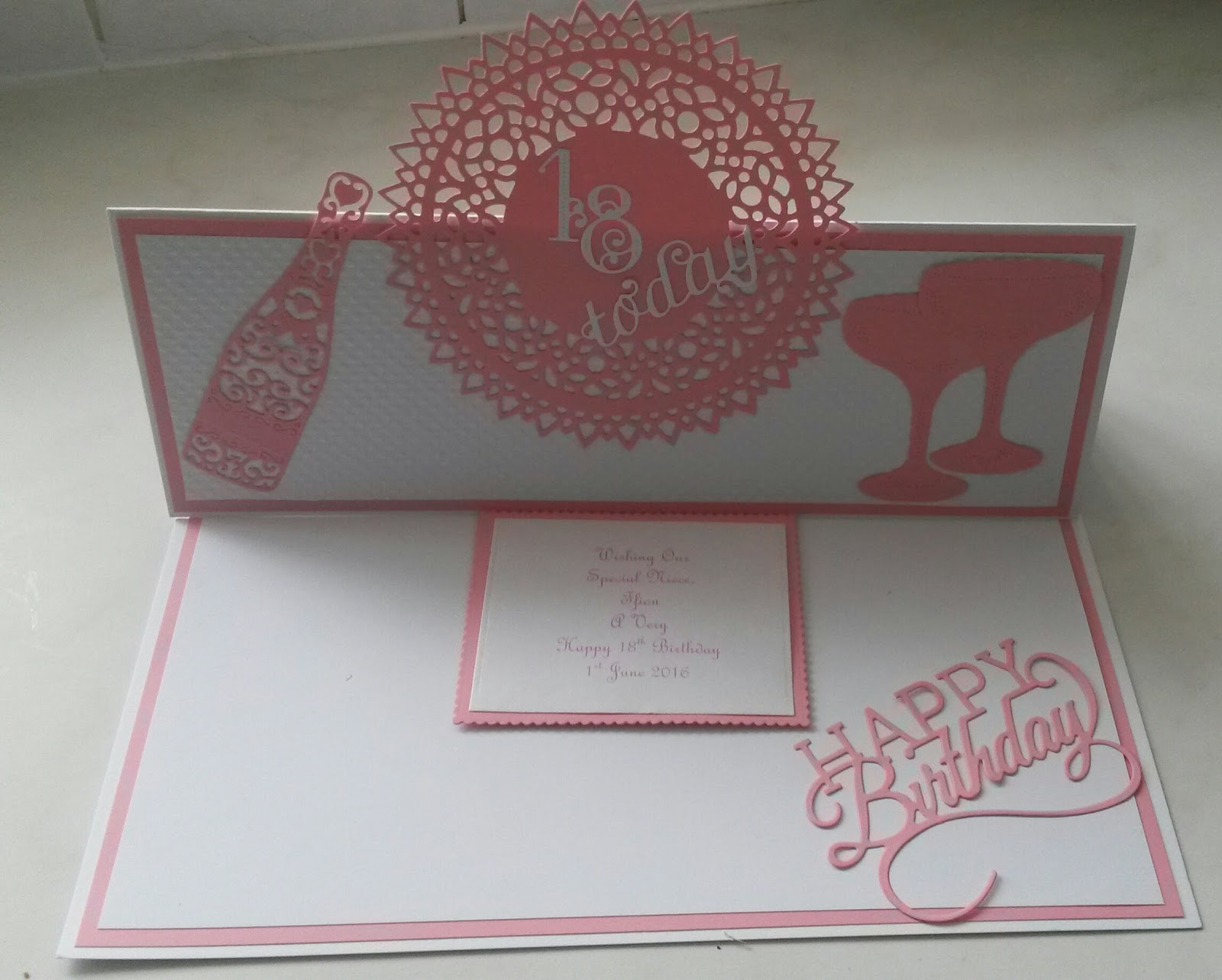 Cards made by Beckie: 18th Birthday Card