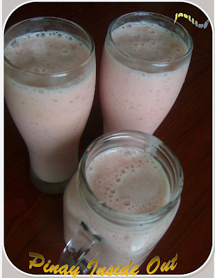 Strawberry-Mango Milkshake : PINAYs' EASY RECIPE