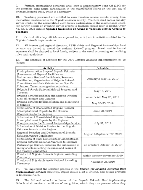 2019 Brigada Eskwela Implementing Guidelines - DepedClick 2019 Brigada Eskwela Implementing Guidelines - DepedClick