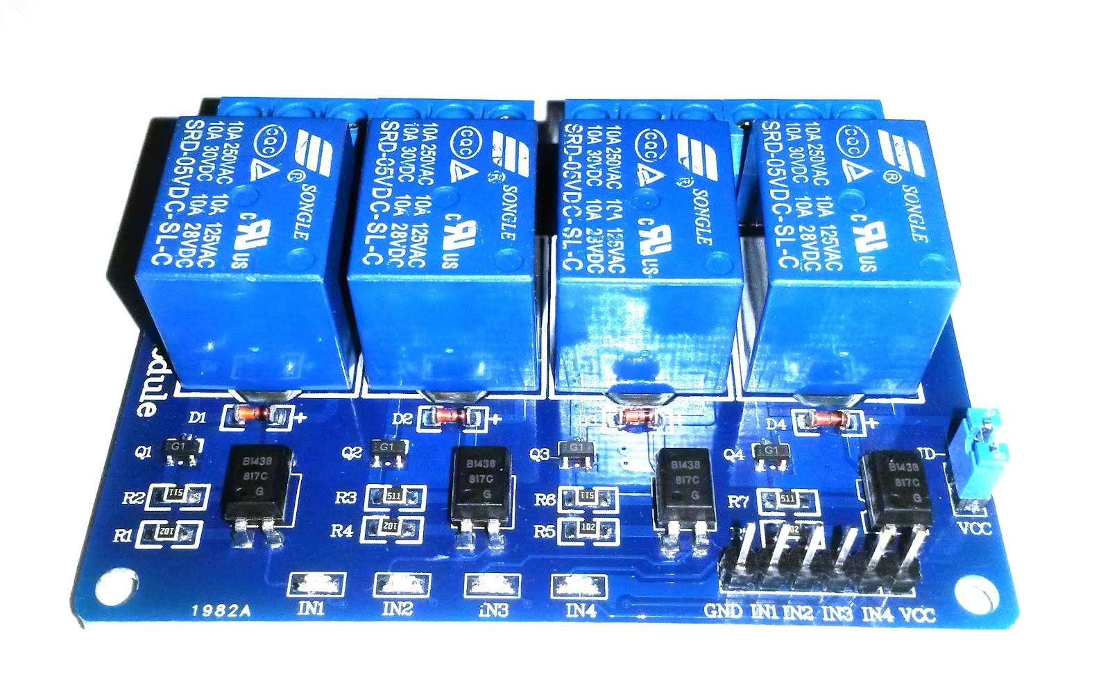 TecnoMelque: Módulo relé de 4 canais como ponte H dupla