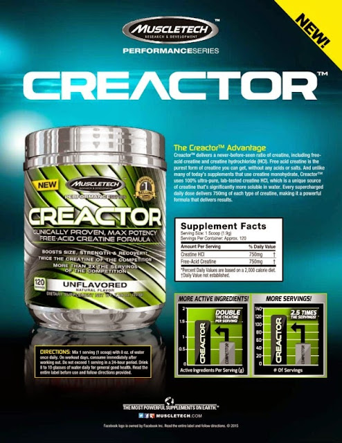 Nutrición Deportiva y Suplementos: Muscletech CREACTOR, la nueva ...