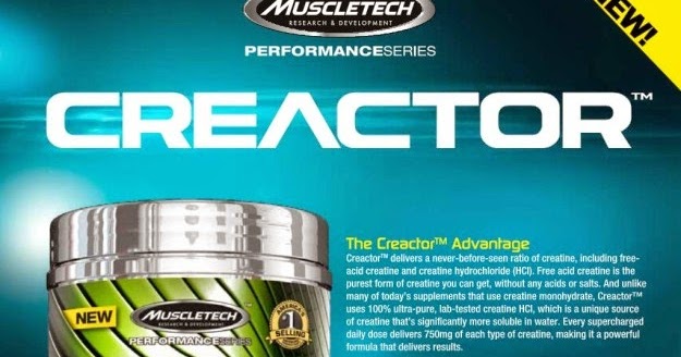 Nutrición Deportiva y Suplementos: Muscletech CREACTOR, la nueva ...