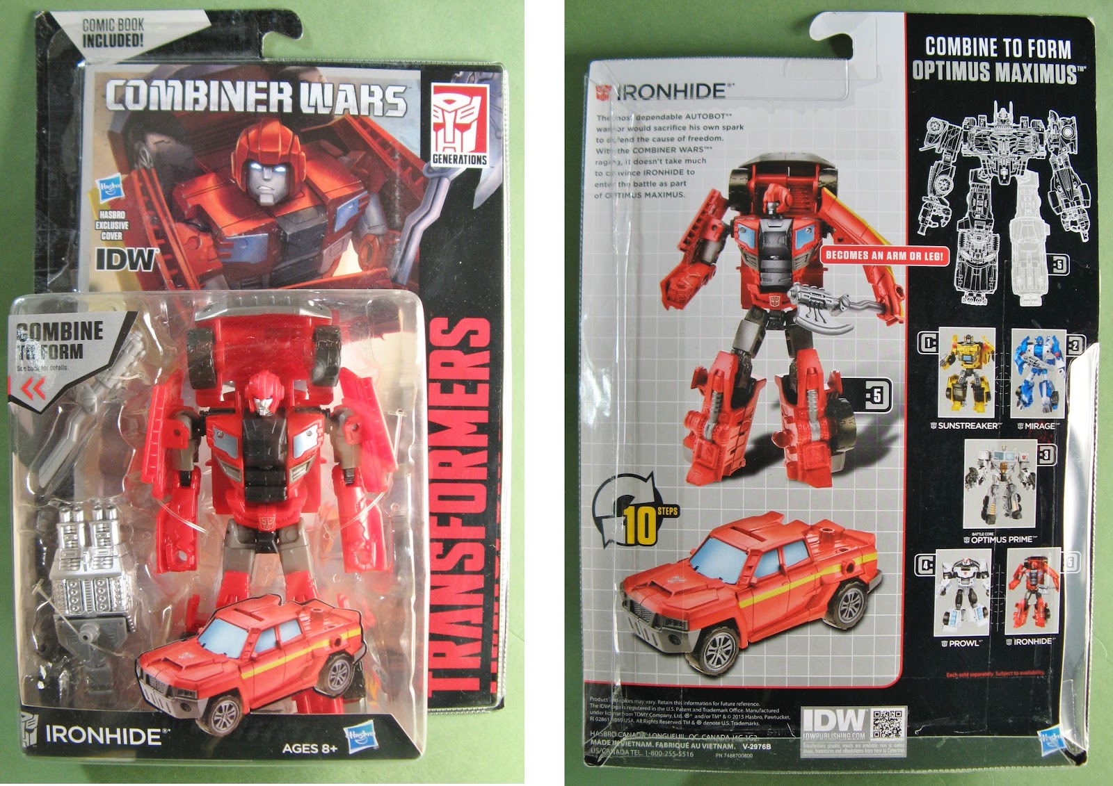 Transformers Generations Combiner Wars Deluxe class IRONHIDE IDW 變形金剛世代 ...