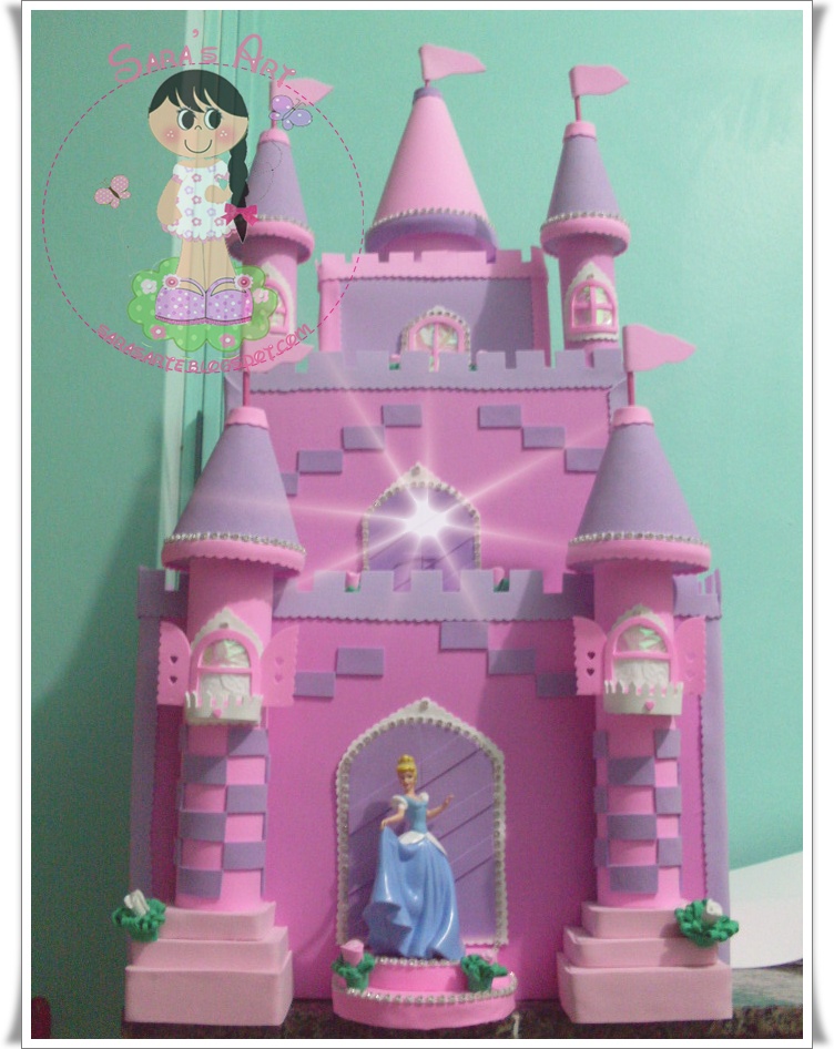 Fazendo arte: Castelo princesas disney em eva
