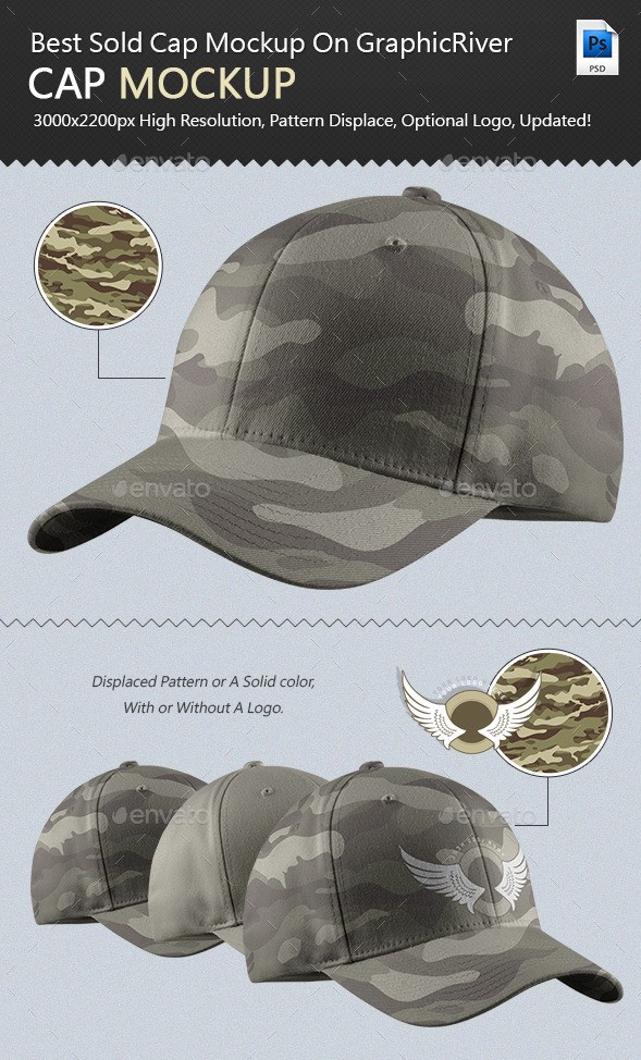70+ Best Cap Mockup Templates | Free & Premium