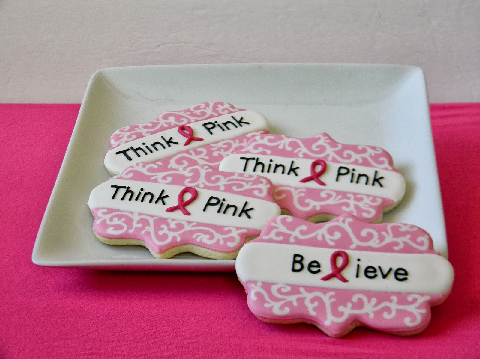 Sweet Melissa's Cookies: Breast Cancer Awareness Cookies
