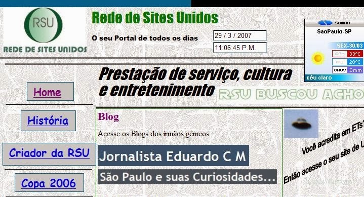 A história da Rede de Sites Unidos - RSU - Portal E5