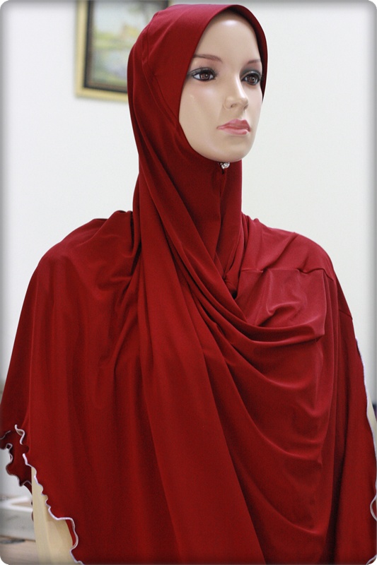 AFIA COLLECTIONS: Tudung Scallop Twist-XXXL