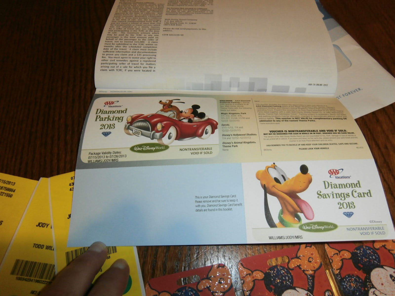 Williams Family: Disney Documents Arrived For Our Next Trip to Walt ...