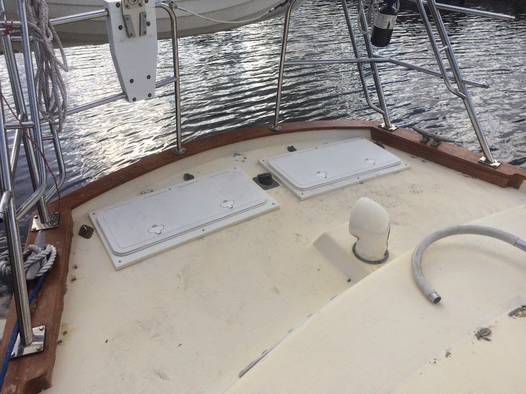 The Incredible Hull: Aft deck lockers......Finish (almost).....