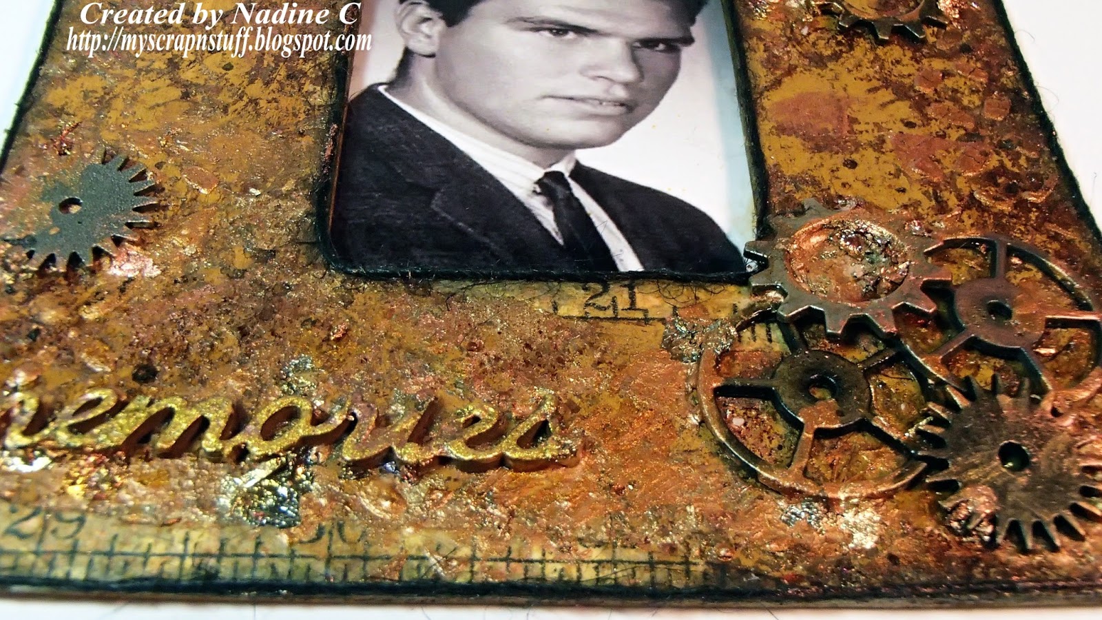 Masculine Picture Frame for CropStop ~ Nadine Carlier