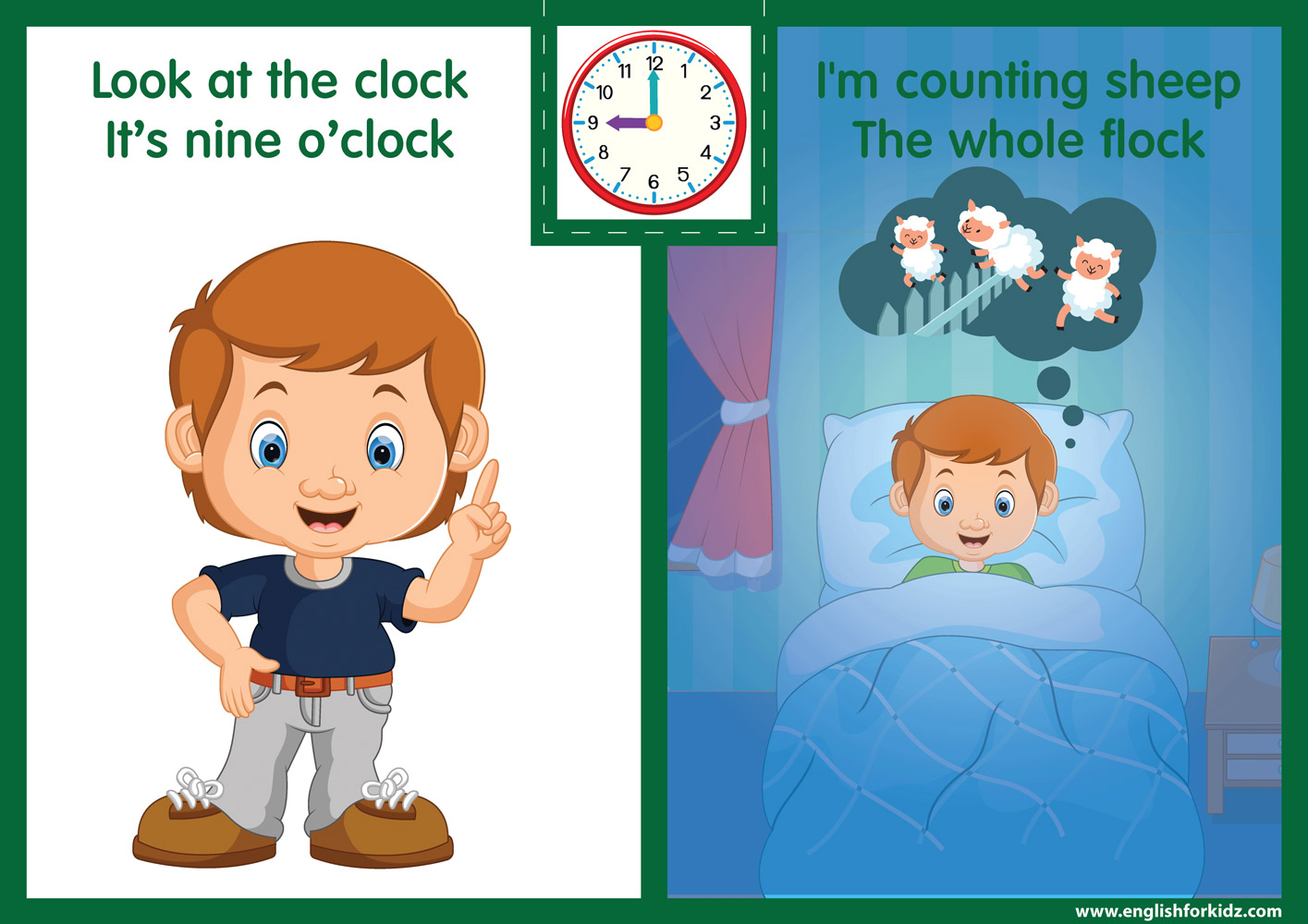 Telling Time On Clock Rhyme Based Worksheets telling-time-on-clock-rhyme-based-worksheets
