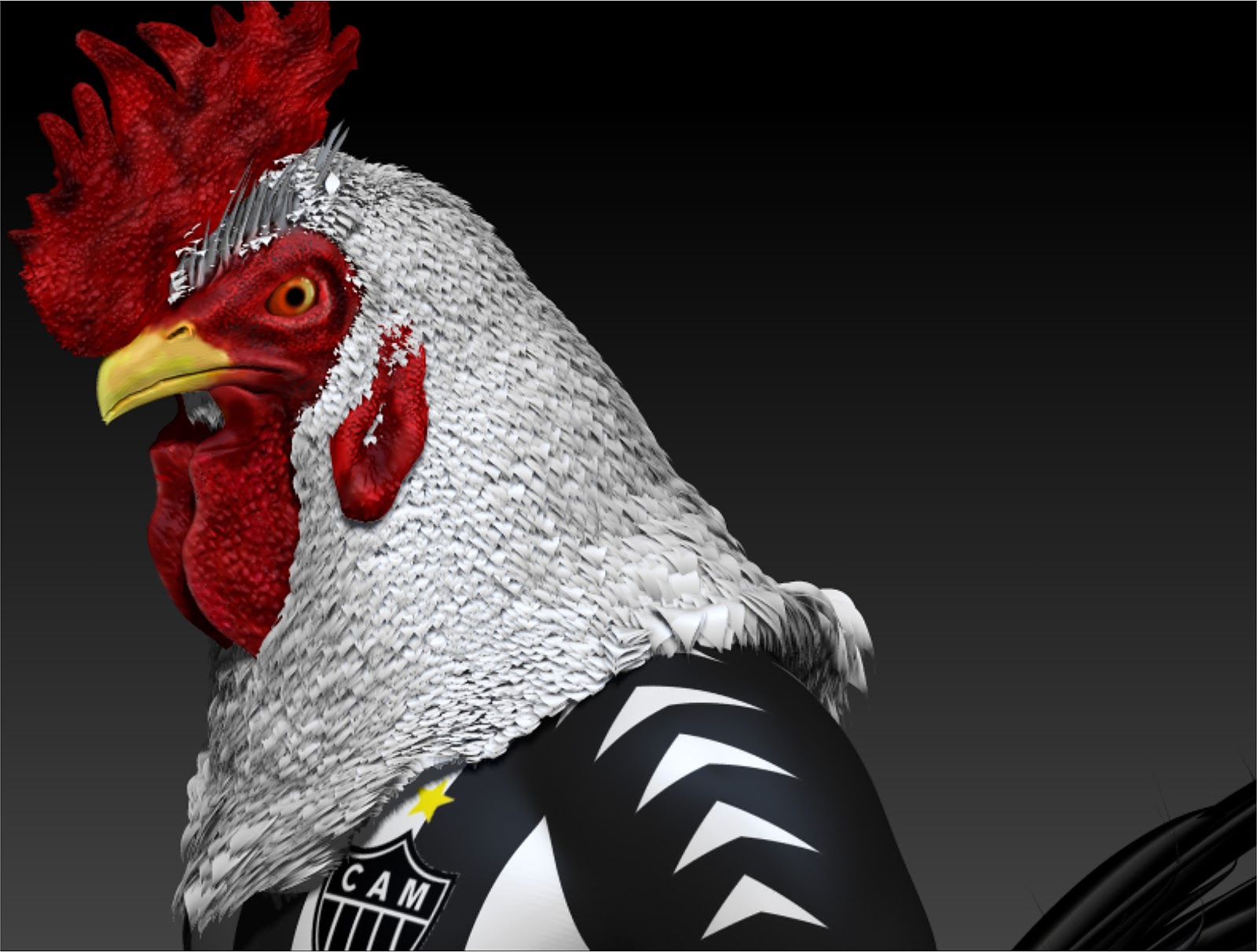 Atletico Mineiro Galo : Adesivo Galo Volpi Clube Atletico Mineiro no ...