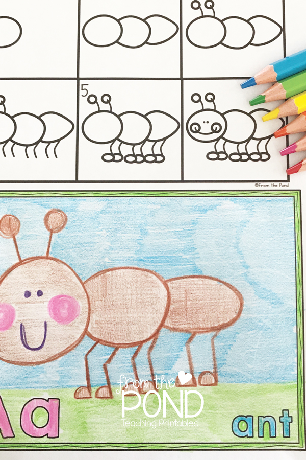 Alphabet Directed Drawing | From the Pond