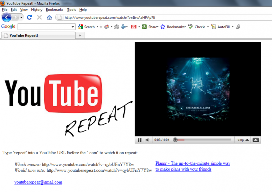 Youtube repeater - holdenmetrix