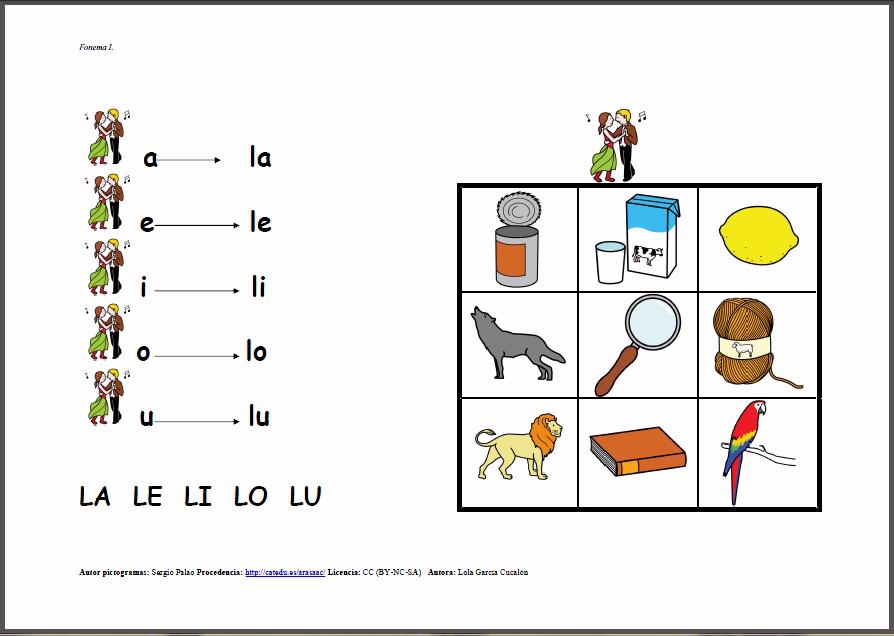 Mis Materiales AL y PT: FONEMA L