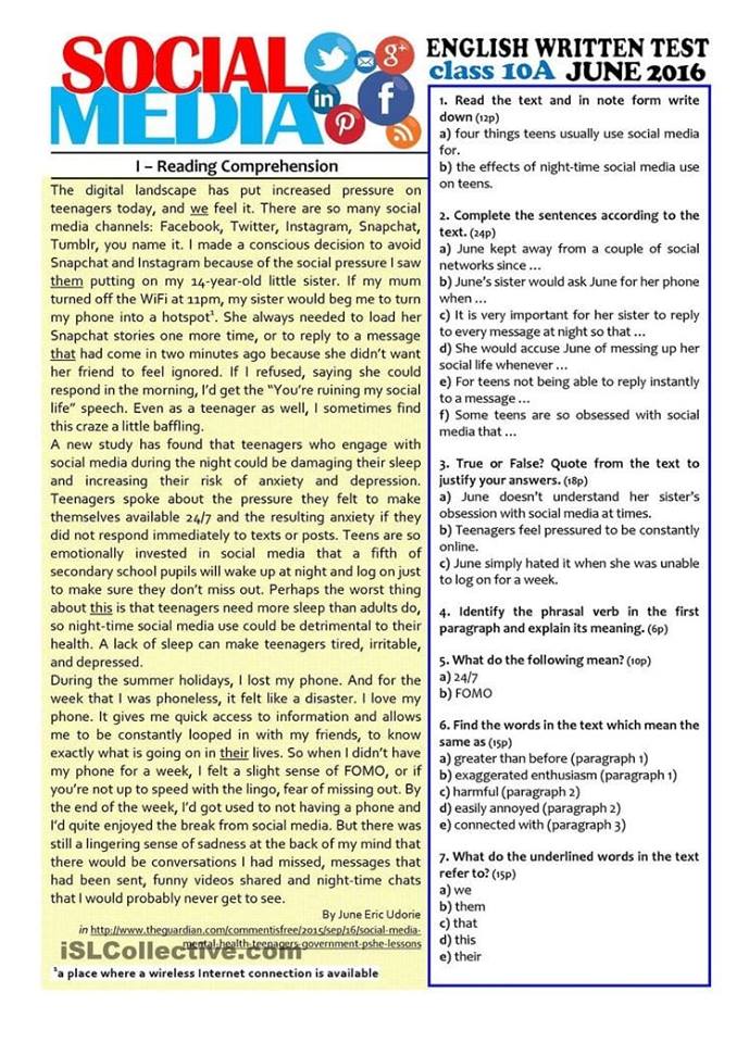 LearningEnglish Social Media Reading Comprehension learningenglish-social-media-reading-comprehension