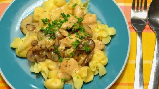 Perline Pasta With Creamy Lemon Chicken Mushroom Sauce ~ Selly's Corner
