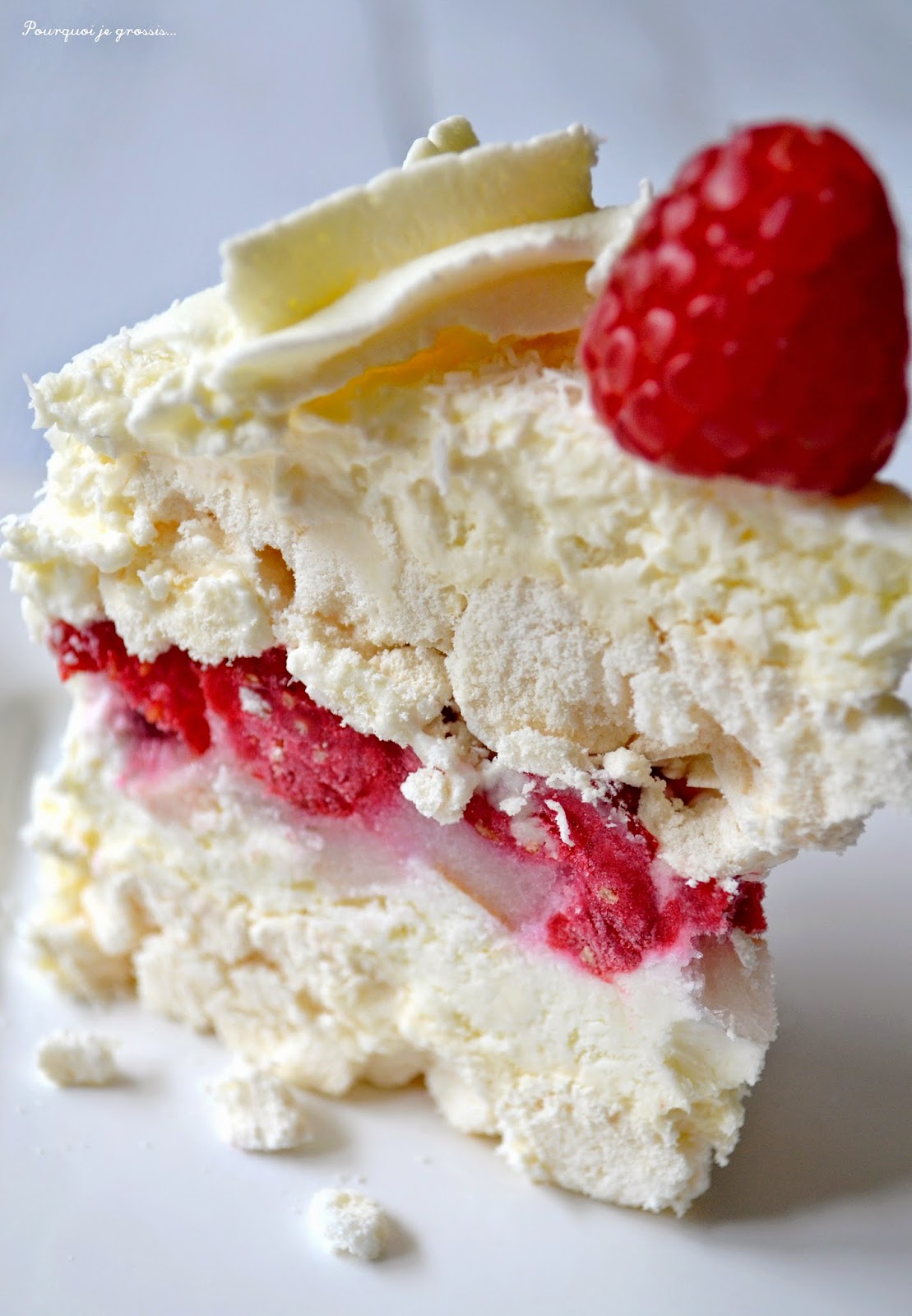 Pourquoi je grossis ... : Gâteau glacé à la meringue, chantilly noix de ...