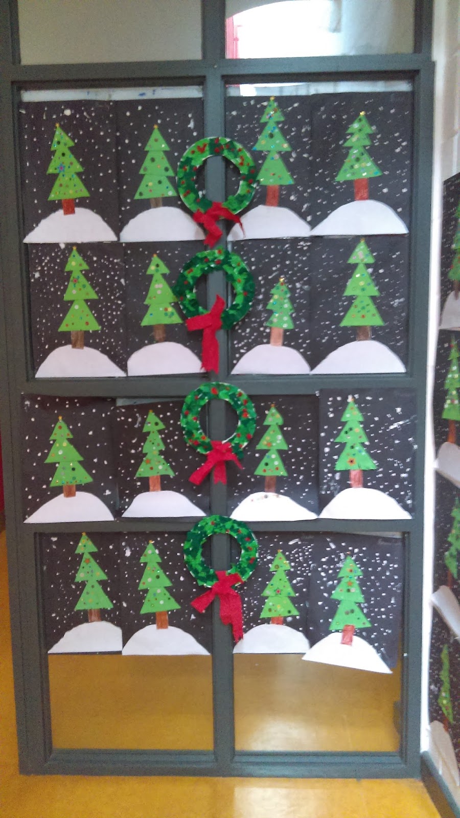 Scoil Nioclais Senior Infants Christmas Art Display From Msdownings Class
