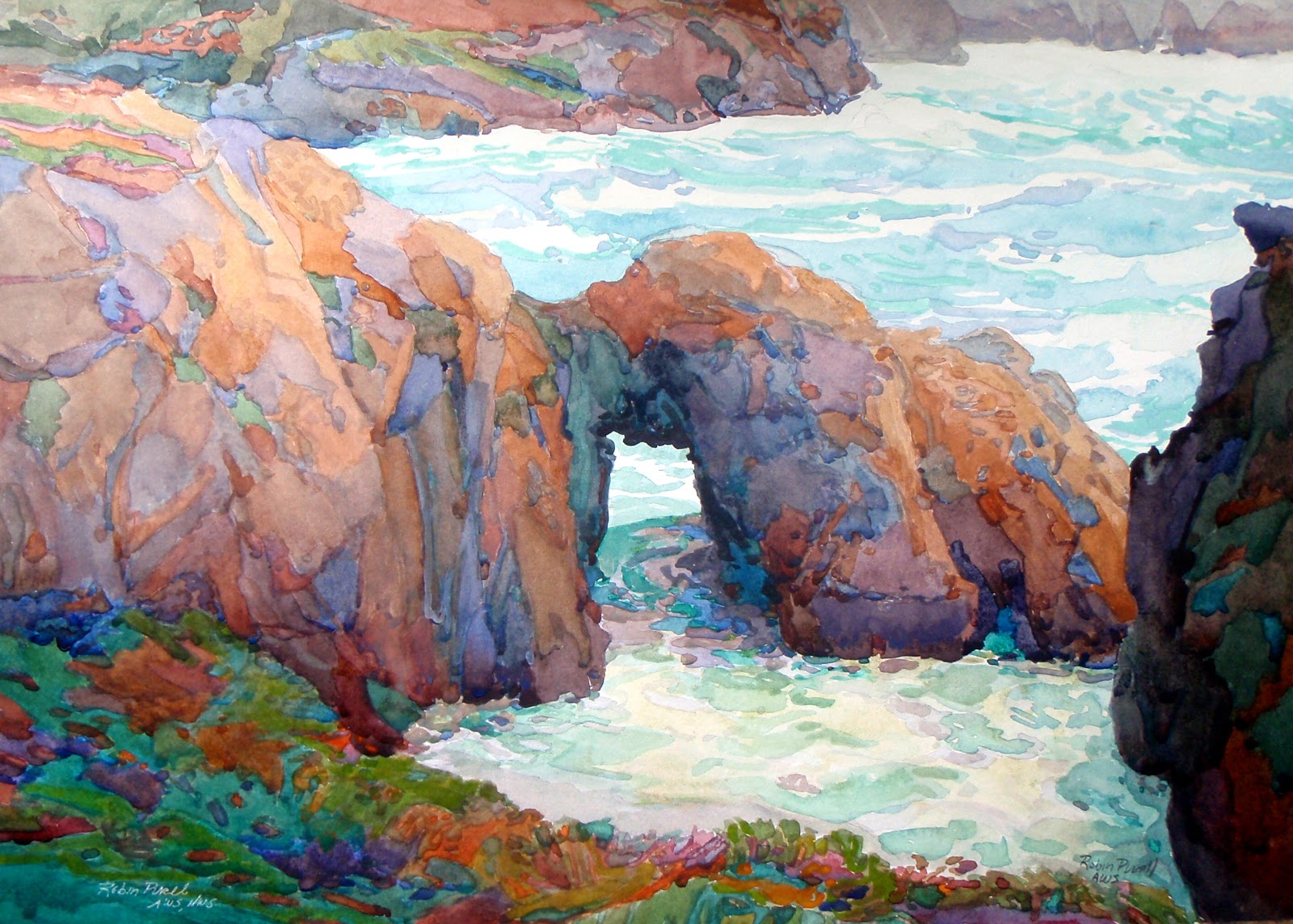 robin purcell california watercolors in the plein air tradition: Two ...